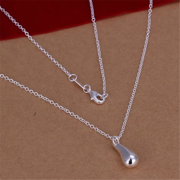 Jewelry | Sterling Silver Drop Necklace | Poshmark